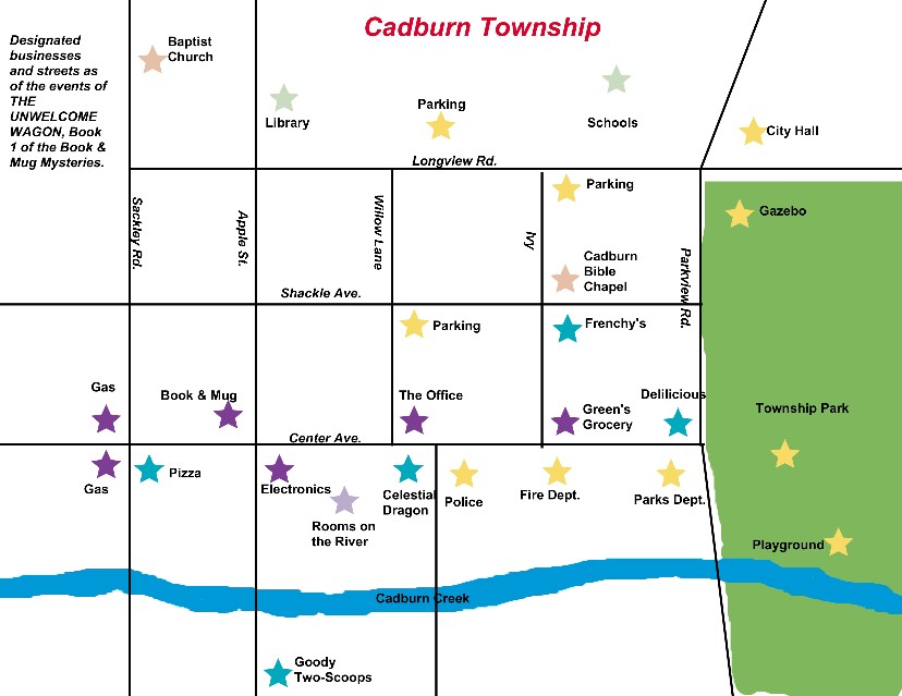 Cadburn Township Map - Michelle Levigne, Author